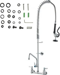 Komerční baterie s oplachovacím rozprašovačem, 91,4 cm výška, 20,3 cm střed, 30,5 cm