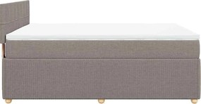Box spring postel s matrací taupe 140x200 cm textil 3287483