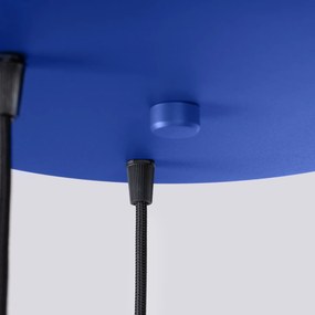 Sollux Lighting Závěsná lampa ESTRIA 3P bílá/ultramarínová