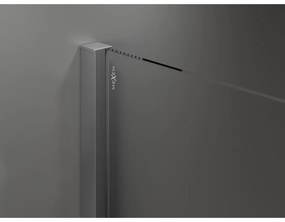 Mexen Velar Duo, sprchový kout s posuvnými dveřmi 100 x 90 cm, 8mm sklo námraza, broušený grafit, 871-100-090-32-95