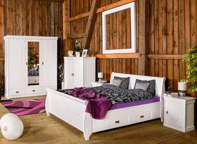 Stará Krása - Own Imports Manželská postel z borovice 180 x 200  V/Š/H