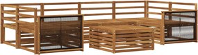 Venkovní pohovková souprava 7 ks Přírodní Masivní akátové dřevo 3383082