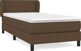 Box spring postel s matrací tmavě hnědá 80x200 cm textil 3126040