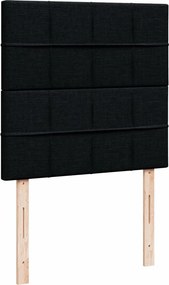 Box spring postel s matrací černá 80 x 200 cm textil 3292617