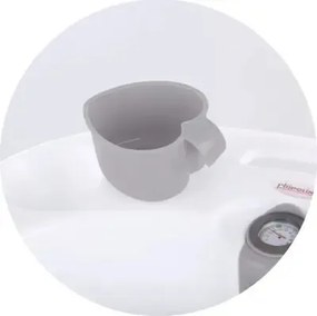 CHIPOLINO Vanička s podložkou a stojanem Vela 87cm Grey