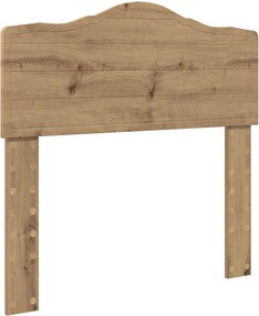 Rám postele Umělecký dub 100 x 200 cm Masivní borové dřevo 3412942