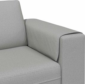 Pohovka do obývacího pokoje 3 ks Oblačno šedá Polyester 3335120