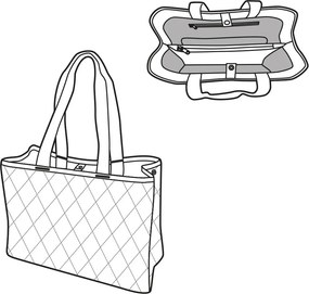 Taška Reisenthel Classic Shopper L rhombus black