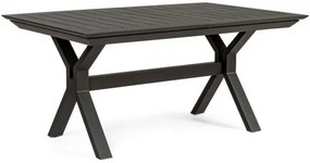 BIZZOTTO Rozkládací zahradní stůl KENYON 180x100 cm černý 0663236
