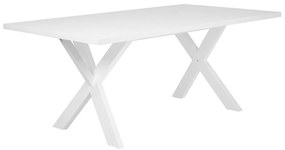 Bílý jídelní stůl 180 x 100 cm LISALA Beliani