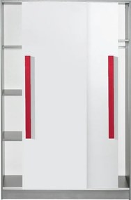 Casarredo - Komfort nábytek Dětská šatní skříň GYT 13 antracit/bílá/červená
