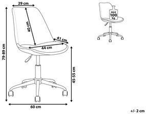 Kancelářská židle Doha II (šedá). 1011235