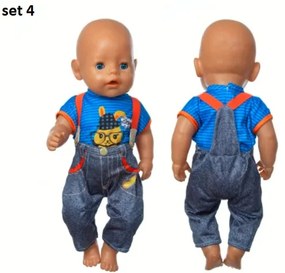 Roztomilé sety oblečků na American girl a BABY Born 43 cm Varianta: Set 4