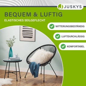 Juskys Balkonový set Ostana, 3 díly Barva: černá