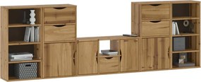 5 kusů TV skříněk s úložným prostorem "ODDA" Borovicový masiv 3365376
