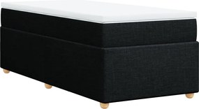 Box spring postel s matrací černá 100 x 200 cm textil 3285354