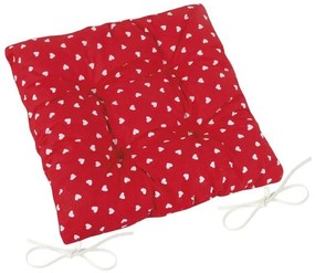 Bellatex Sedák Adéla prošívaný 40x40 cm Srdíčko