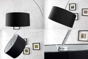 Designová stojanová lampa Arch černá