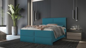 SFAB Kontinentální čalouněná postel PIZA (160x200 cm) Barva látky: Modrá (Element 14)