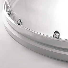 Čtvrtkruhový sprchový kout s posuvnými dveřmi ALBIS 1900 mm 870–890 524 Transparent S Brillant ALBIS/900 N0777