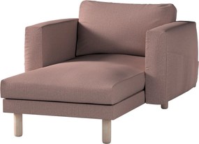 Potah na IKEA Norsborg šezlong s loketními opěrkami barva růžová látka pletený vzor
