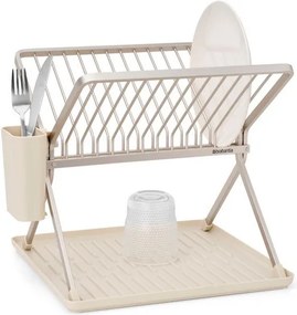 Béžový kovový dvoupatrový odkapávač 37x33 cm – Brabantia