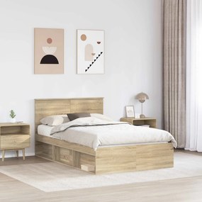 Rám postele s čelo Sonoma 120 x 190 cm Kompozitní dřevo 3407897