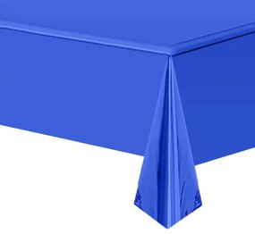 Jednorázový plastový jednobarevný ubrus 137 x 183 cm (lesklý) Barva: lesklá modrá