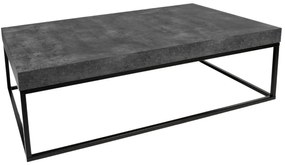 Betonově šedý konferenční stolek TEMAHOME Petra III 120 x 75 cm