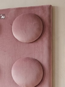 Sinsay - Sametový čalouněný panel ve tvaru kostky - pastelová růžová