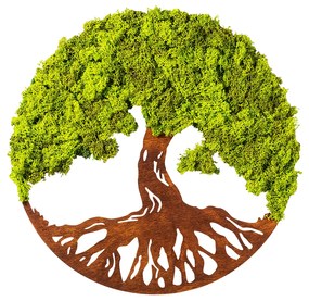Wallexpert Dekorativní nástěnný doplněk Tree Of Life 3, Zelená