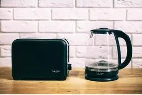 Lauben Toaster T17BG černá / Topinkovač / 930W / 2 plátky pečiva / 7 s