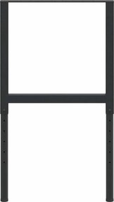 Nastavitelné rámy pracovního stolu 2 ks kov 55 x (69–95,5) cm 147931