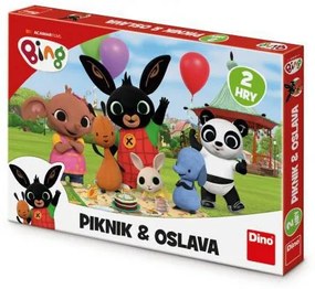 Dino Piknik a Oslava 2v1 Králíček Bing dětské společenské hry