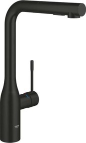 Grohe Essence New - Dřezová baterie s výsuvnou sprškou, matná černá 302702430