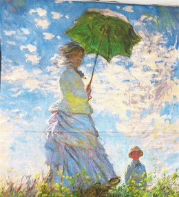 Bavlissimo Luxusní šála 180 x 70 cm s motivem obrazu Claude Moneta