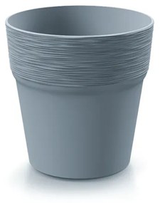 PROSPERPLAST Květináč - FURU, varianta I Průměr: 14,5 cm, Barva: světle šedá