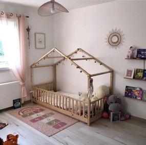 Atmosphera for Kids Dětský koberec skákací panák Rainbow růžový 150 x 80 cm