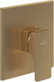 Villeroy & Boch Architectura Square - Sprchová baterie pod omítku, kartáčované zlato TVS12500400076