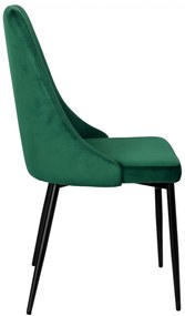 Čalouněná židle LINCOLN tmavě zelená