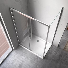 BPS-koupelny Obdélníkový sprchový kout HYD-OK103 100x80 chrom/transparent