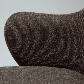 Hnědé jídelní křeslo s područkami/otočné Bae – DAN-FORM Denmark