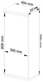 Závěsná skříňka Wren II (bílá + dub sonoma). 1069938