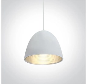 ONE Light 63016A/W/G závěsné svítidlo, bílo, šedé, E27, ø30cm, IP20