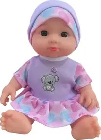 WIKY Panenka miminko s čepičkou / 22 cm / Pevné tělo / Kloubová / od 3