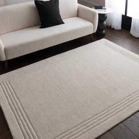 Slonovinový ručně tkaný vlněný koberec 120x170 cm Orlo Ivory – Asiatic Carpets
