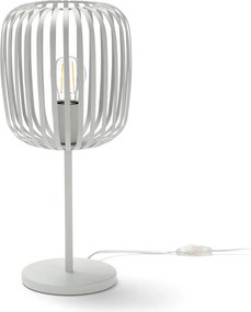 Tchibo - Kovová stolní lampa - barva: šedá
