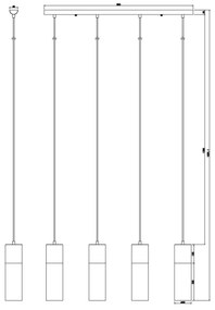 GLOBO 21000-4HN - Lustr na lanku ANNIKA 4xE27/25W/230V chrom