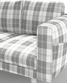Potah na pohovku IKEA Norsborg 3-místná barva šedá látka pletený vzor, vzorované