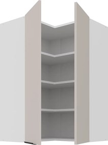 COMO | horní kuchyňská skříňka 60x60 GN-90 2F (90°) rohová s policemi | VYSOKÁ | 60x60 cm | bílá/kašmír